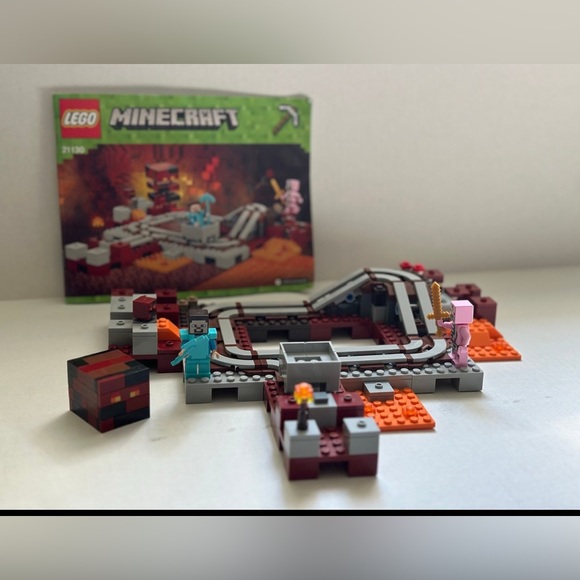 Lego | Toys | Lego Minecraft The Nether Railway Set 213 | Poshmark